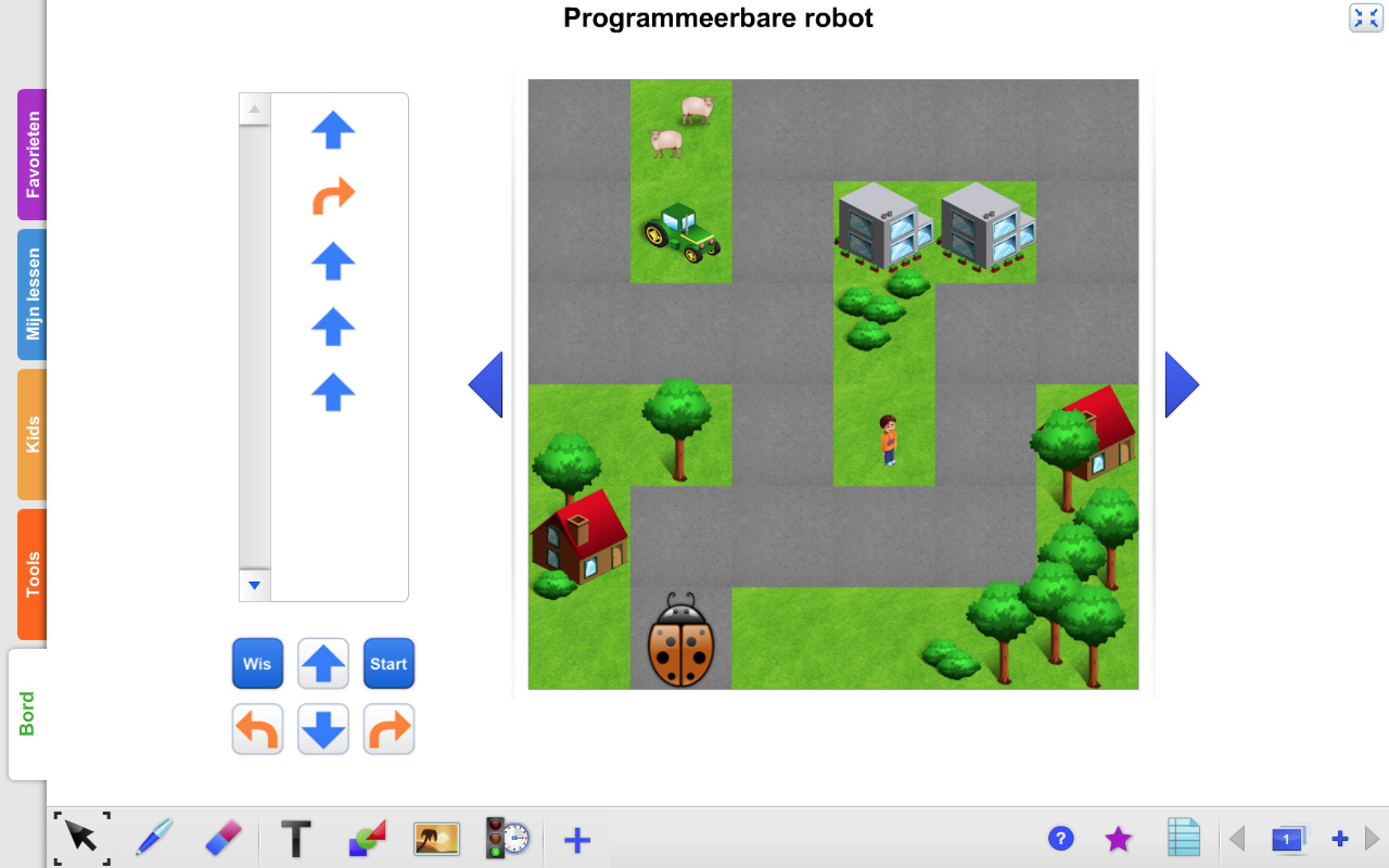Kleuters digitaal! Gynzy's Programmeerbare robot voor op het digibord ...