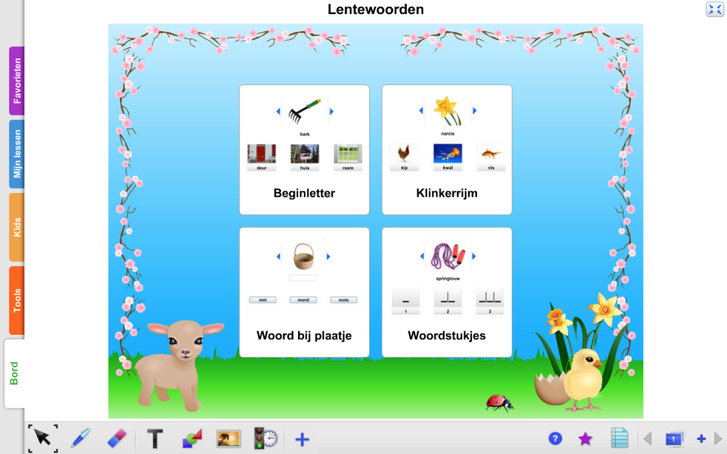Kleuters digitaal! Lente - Op Je Digibord En Met Apps - Kleuters digitaal!