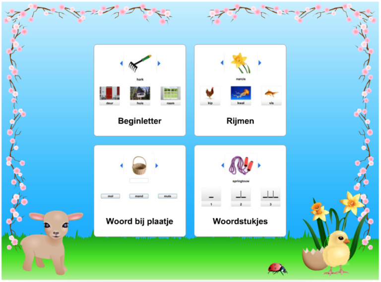 Kleuters digitaal! Spelenderwijs rijmen - Kleuters digitaal!