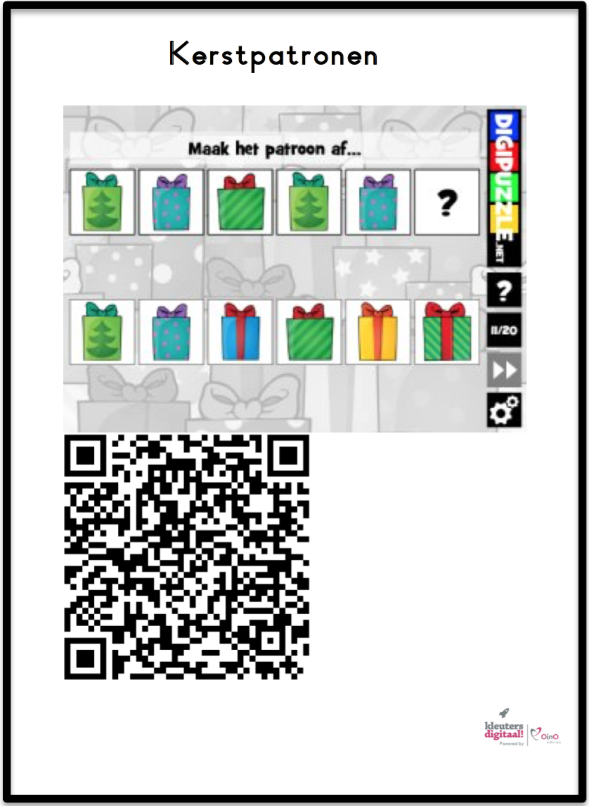 Kleuters digitaal! QR Codes met Kerst - Kleuters digitaal!