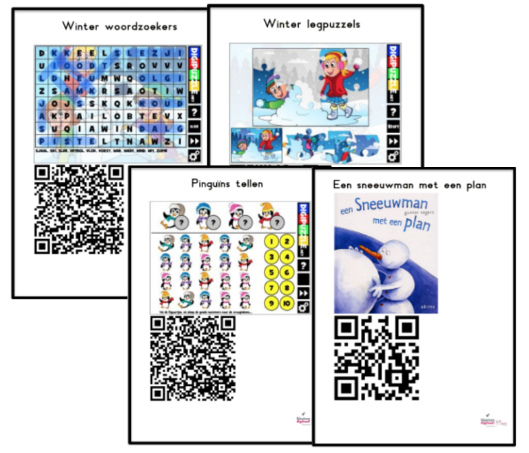 Kleuters digitaal! Thema Winter Met Apps & Digibord Materiaal ...