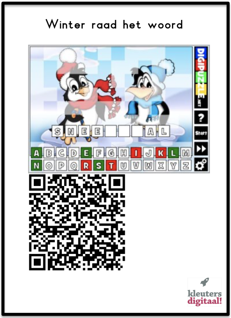 Kleuters digitaal! QR Codes Thema Winter - Kleuters digitaal!