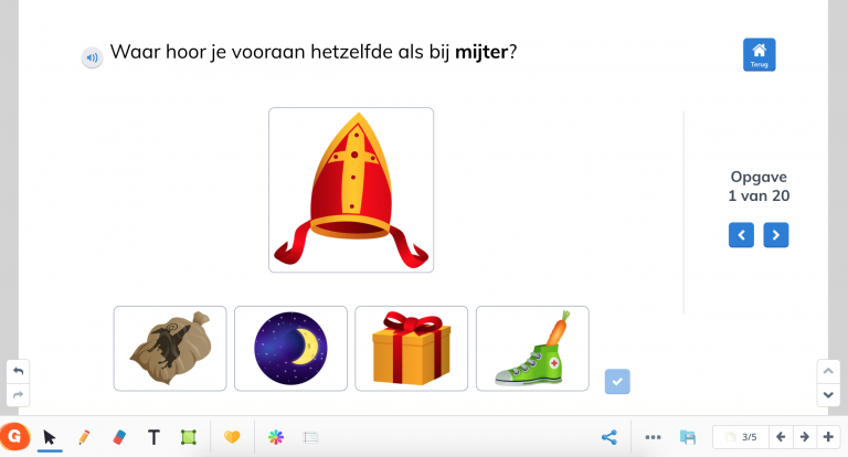 Kleuters digitaal! Taal met Gynzy & Sinterklaas - Kleuters digitaal!